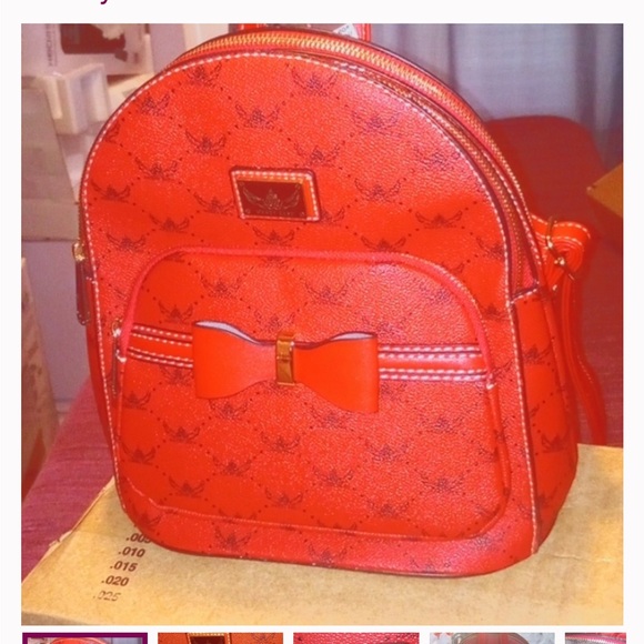 Bags | Stylish Red And Silver Wendy Mcqueen Everyday Backpack With ...